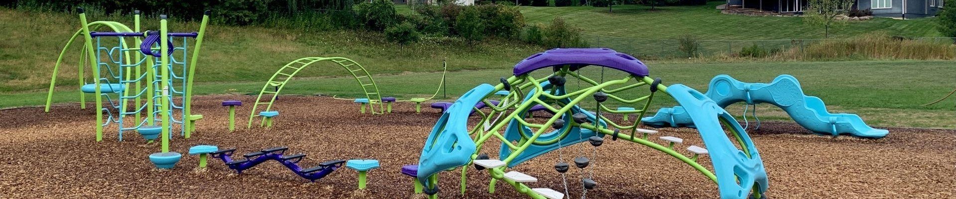 Elementary Playground with VistaSky Rope Tower | Cunningham Recreation