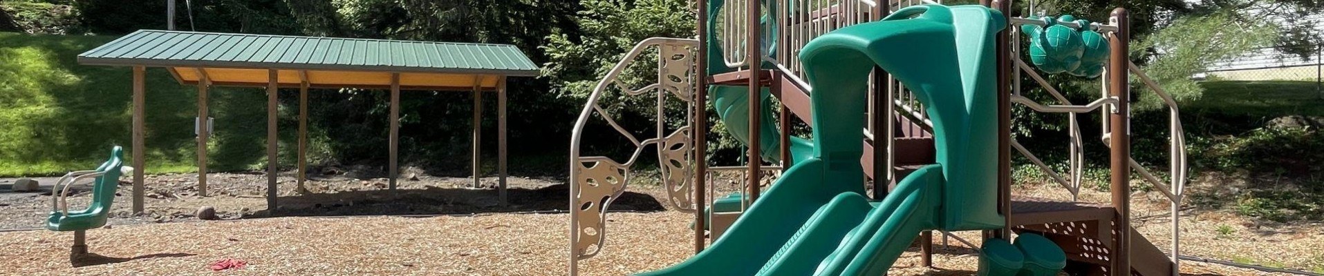 Playground with Basketball Goal and Gable… | Cunningham Recreation