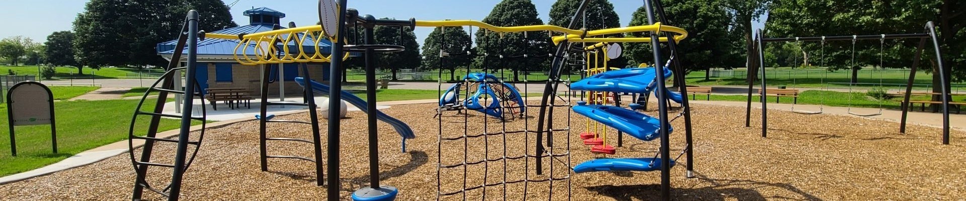 Baseball Themed Park with Arch Swing –… | Cunningham Recreation